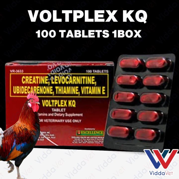 Voltplex KQ Tablet 1 BoxMultivitamins 100 Tablets for Gamefowl | Lazada PH