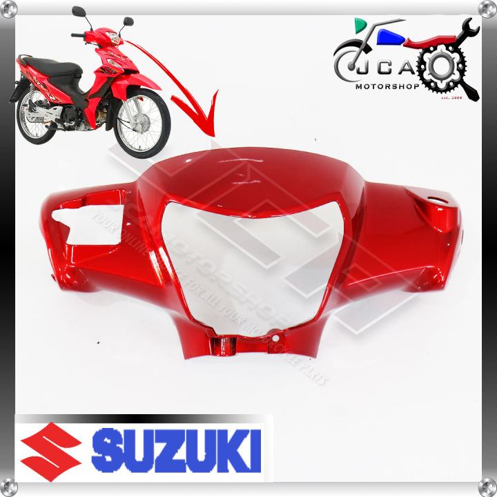 ORIGINAL SUZUKI HANDLE FRONT COVER FOR SMASH 115 - RED (DISK BRAKE ...