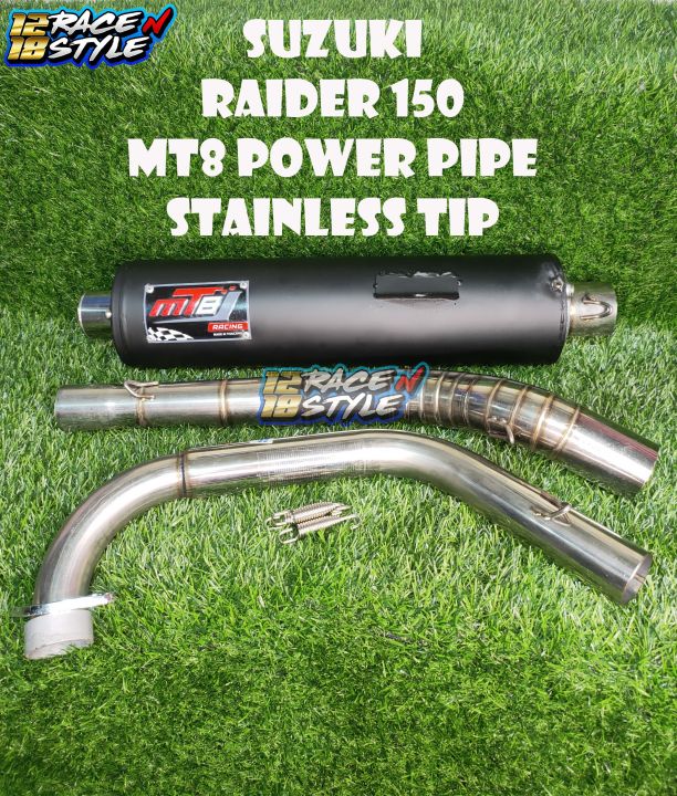 MT8 PIPE SUZUKI RAIDER 150 STAINLESS TIP POWER PIPE ORIG THAILAND | Lazada