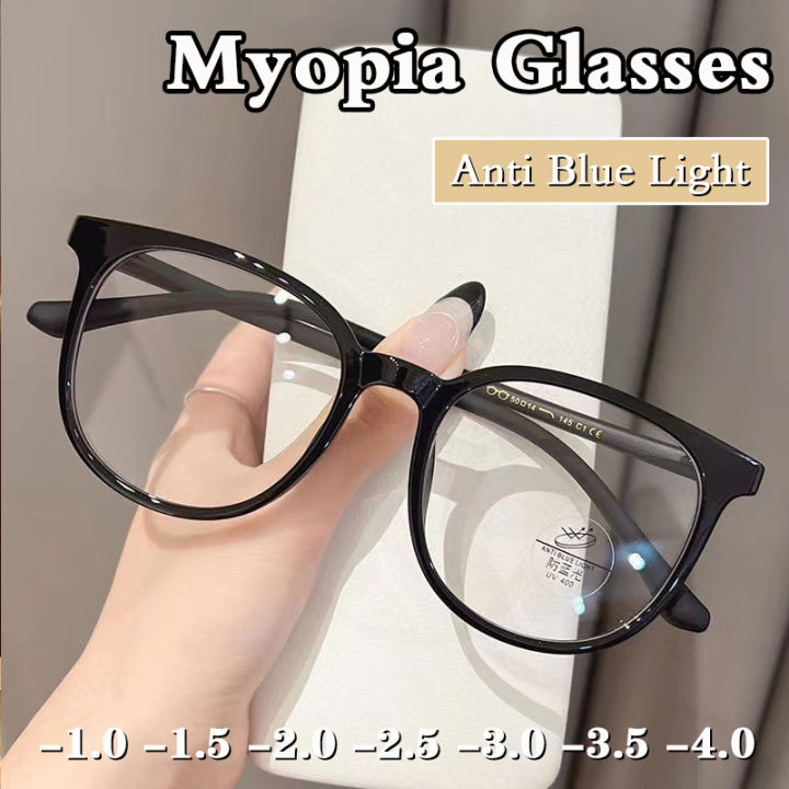 -400° to -50° Myopia Glasses for Women Students Fashion Nearsighted ...