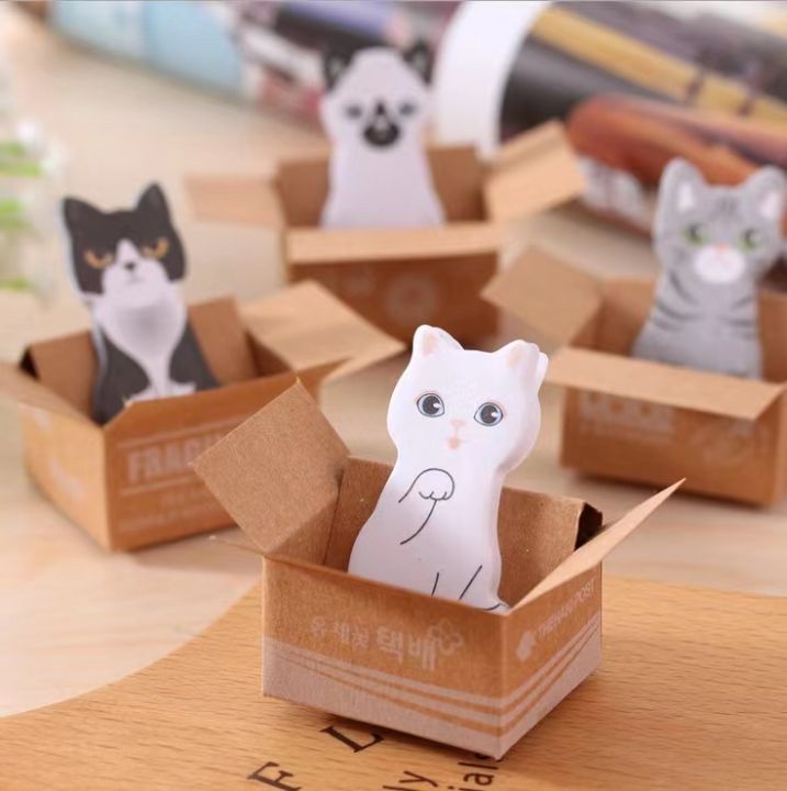 Korean version of Carton cute carton cat, small note pad, sticky note ...
