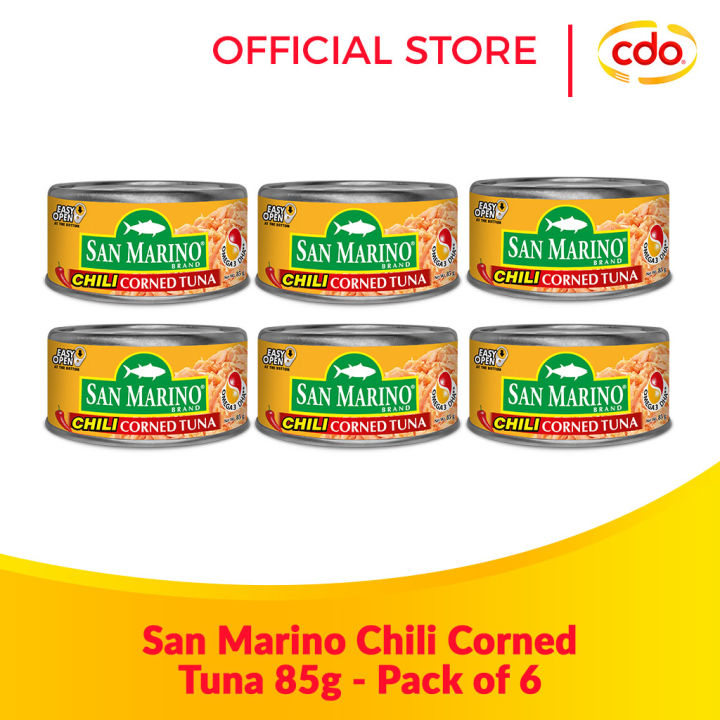 SAN MARINO Chili Corned Tuna 85g - Pack of 6 | Lazada PH