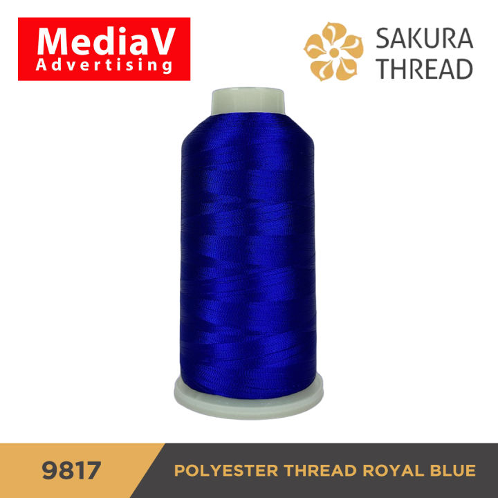 Sakura Polyester Embroidery Thread Royal Blue 9817 | Lazada PH