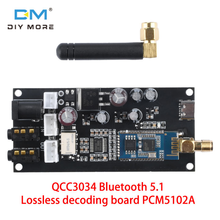 Diymore Bluetooth Decoder Board 5 0 Lossless Pcm5102 Receiver Board