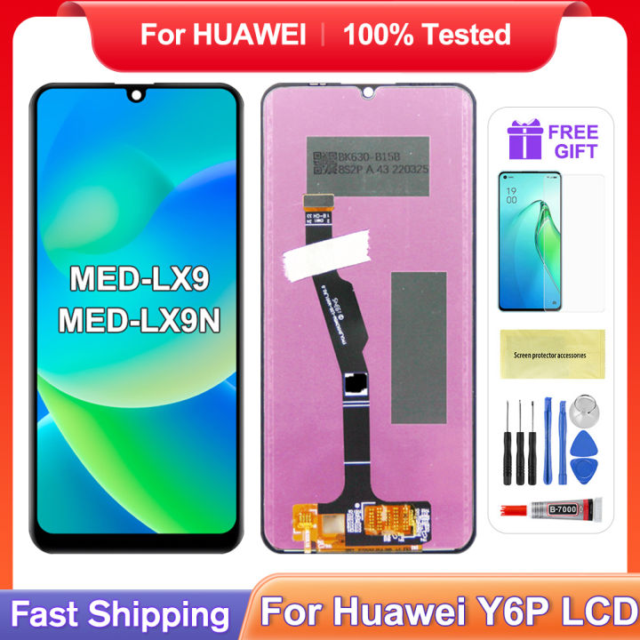 Original LCD with Frame For Huawei Y6P 2020 LCD Honor 9A / Enjoy 10e LCD Display Touch Screen ...