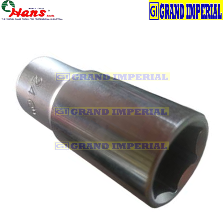 Hans Deep Socket Chrome Vanadium Steel 24mm 1/2" Drive 6points 4300M24 ...