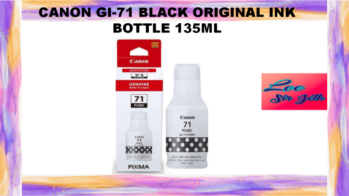 CANON GI-71 BLACK ORIGINAL INK BOTTLE 135ML | Lazada PH