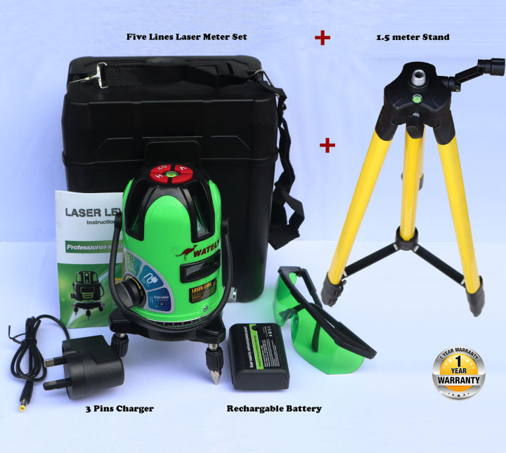 Laser Leveling Meter Laser Level Meter 5 Lines Self Leveling 360 Degree ...