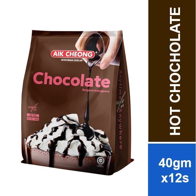 AIK CHEONG Cafe Art 3in1 480g (12s x 40g) - Chocolate | Lazada
