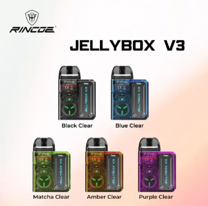 RINCOE JELLYBOX V1 V2 V3 16W 3MODEL CHOICE BATTERY INCLUDE POD KIT USE ...