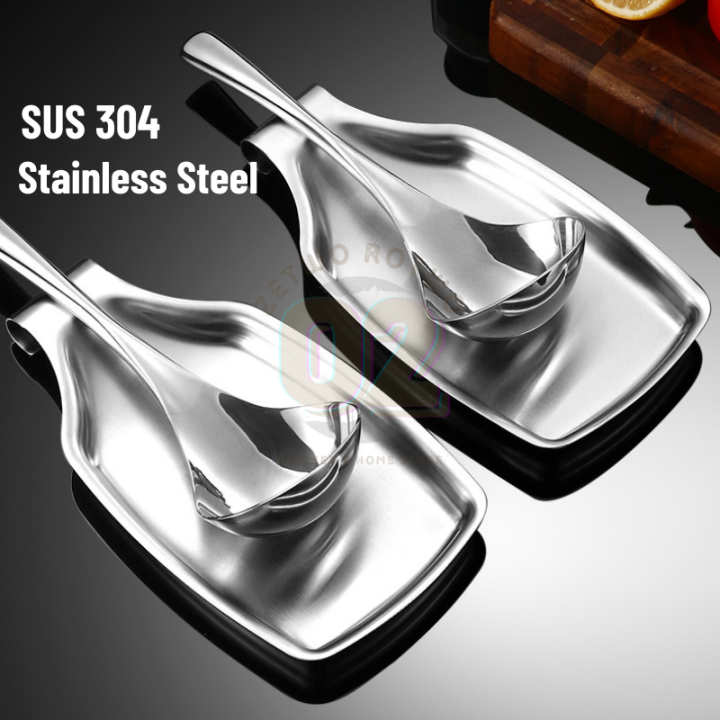 Spoon Rest Stainless Steel 304 Utensils tray square kitchen Spoon ...