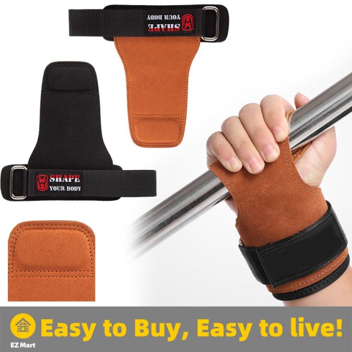 【Fast Shipping】 Weight Lifting Hand Grips Gloves Palm Gym Fitness Power ...