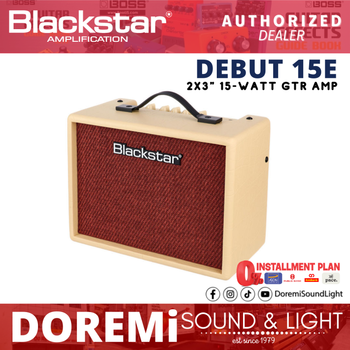 Blackstar Debut 15E 2x3" 15-watt Combo Amp with FX | Lazada