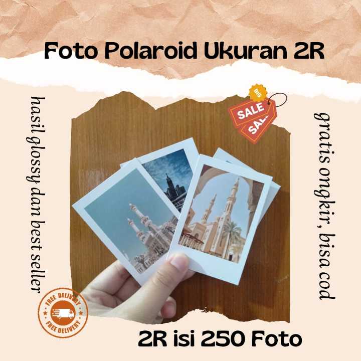 CETAK FOTO POLAROID UKURAN 2R ISI 250 FOTO | Lazada Indonesia