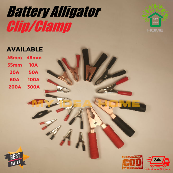 300A/200A/100A/60A/50A/30A/10A/55mm/48mm/45mm Electrical Alligator ...