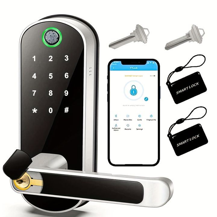 Smart Fingerprint Door Lock App Remote Control Keyless WIFI Digital ...