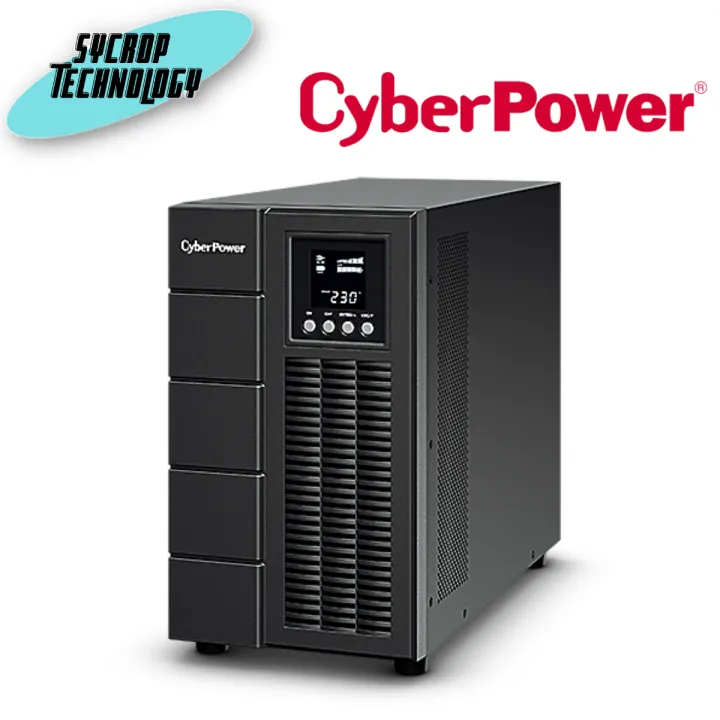 เครื่องสำรองไฟฟ้า UPS CYBER POWER OLS2000E 2000VA/1800W (BLACK) ประกัน ...