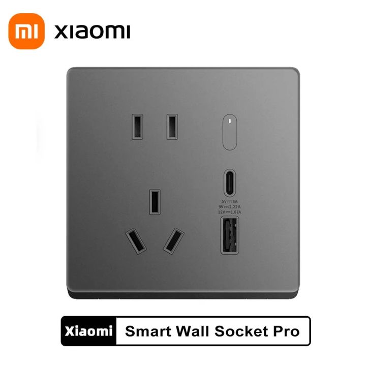 Xiaomi Smart Wall Socket Pro Smart Switch Socket Power Statistics Smart ...