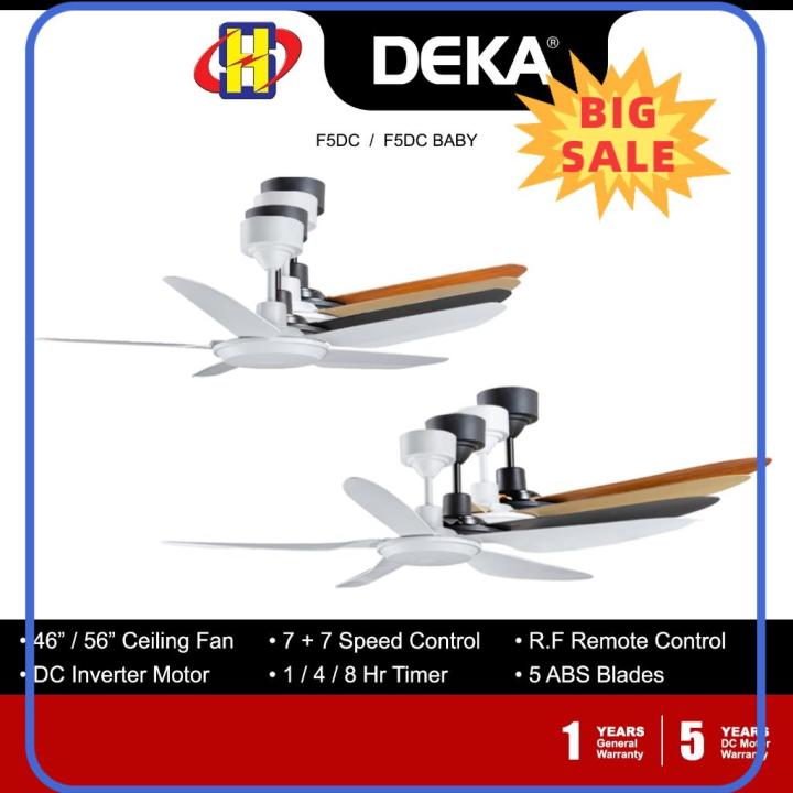 ⭐ [100% ORIGINAL] ⭐ Deka Ceiling Fan (56 Inch 46 Inch) KRONOS Series DC ...