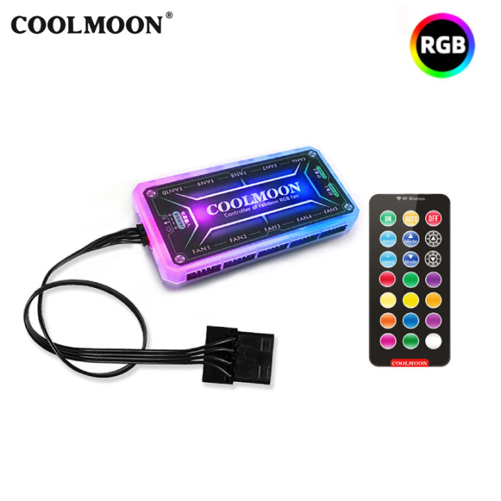 COOLMOON RGB Remote Standard Controller DC12V 5A LED Color Intelligent ...
