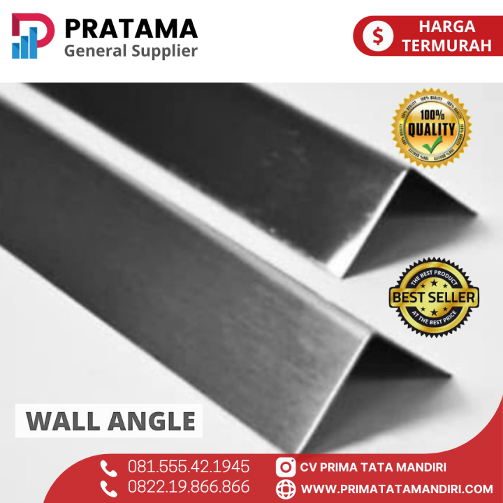 wall angle / siku sudut / besi siku L / rangka plafon 3M | surabaya ...