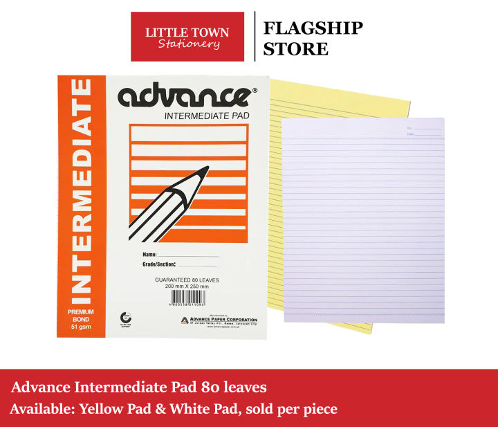 Advance Intermediate Writing Pad 80 Leaves | Lazada PH
