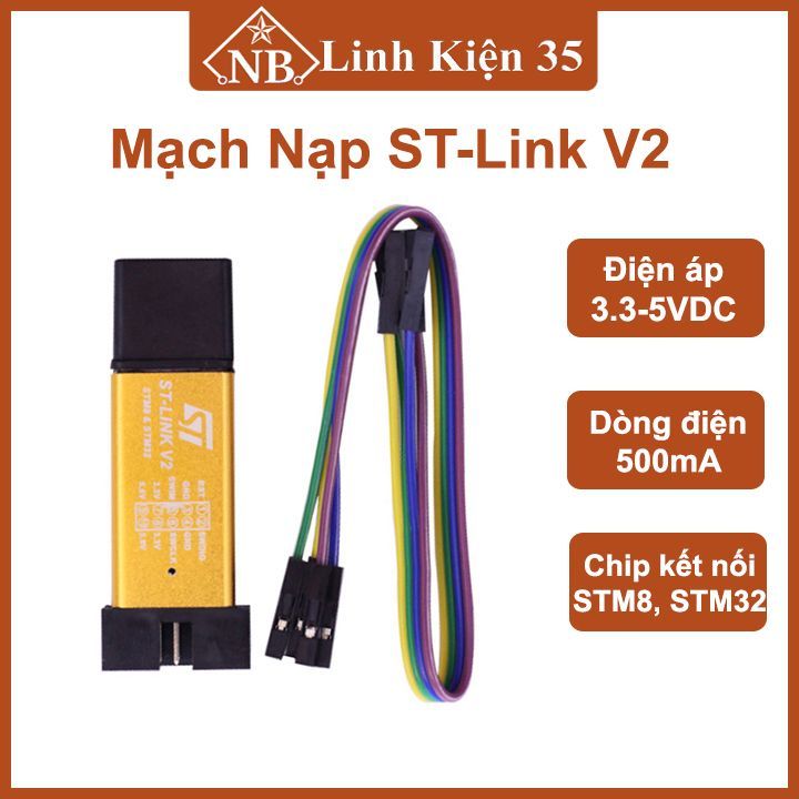 Mạch nạp ST-LINK mini V2, mạch nạp ST Link cho vi điều khiển STM8 ...