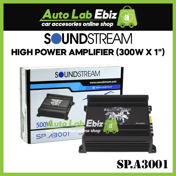 Soundstream High Power Amplifier (300w x 1") SP.A3001 | Lazada