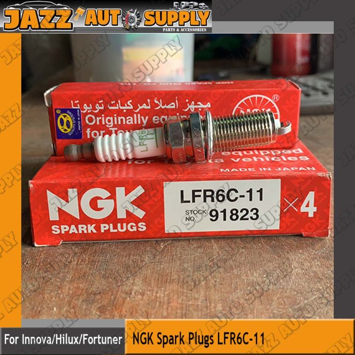 Spark Plug NGK LFR6C-11 For Toyota Innova/Hilux/Fortuner (4pcs) Set ...