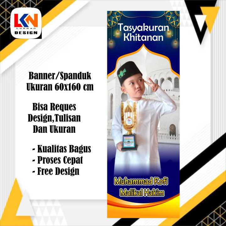 spanduk banner syukuran khitanan uk, 60X160cm | Lazada Indonesia spanduk banner syukuran khitanan uk, 60X160cm | Lazada Indonesia