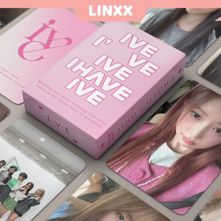LINXX ชุดโปสการ์ดภาพโฮโลแกรมบัตรเลเซอร์ Kpop 55ชิ้น IVE | Lazada.co.th