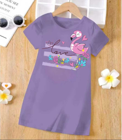 Aurora - Daster anak perempuan usia 2-13 tahun motif flamingo love DTF ...