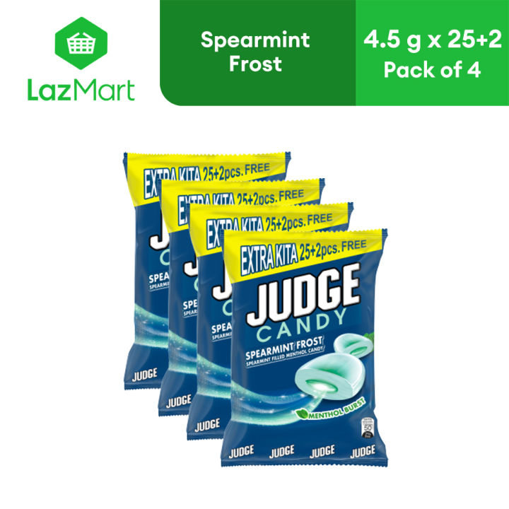 Judge Candy Spearmint Frost 4.5 g x 25+2 - Pack of 4 | Lazada PH
