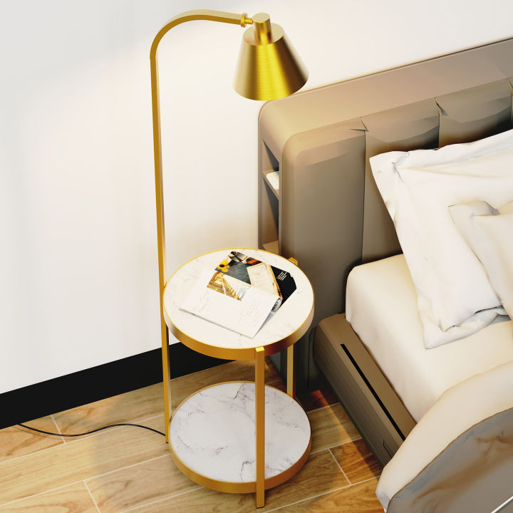 LUVODI โคมไฟตั้งพื้น with โต๊ะกาแฟ Luxury Floor lamp with Marble End ...