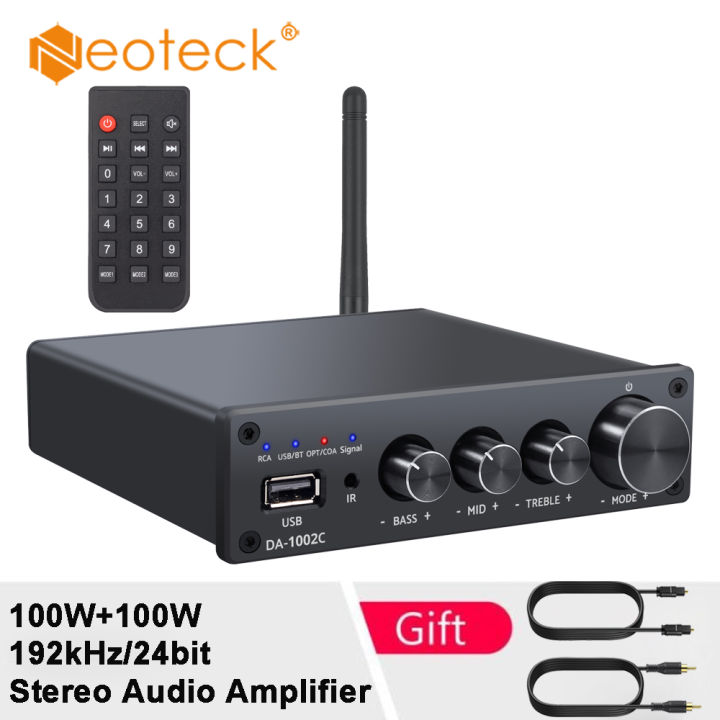 Neoteck 100W + 100W 192kHz/24bit Stereo Audio Amplifier for Passive ...