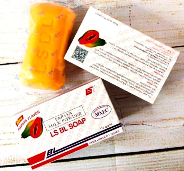LS BL Soap Papaya Milk Powder 115G Original MXEC Dermatologist Tested ls-bl-soap-papaya-milk-powder-115g-original-mxec-dermatologist-tested