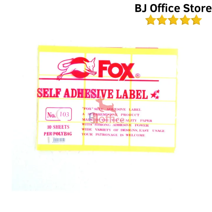 Label Fox 103 Label Nama / Label Undangan | Lazada Indonesia