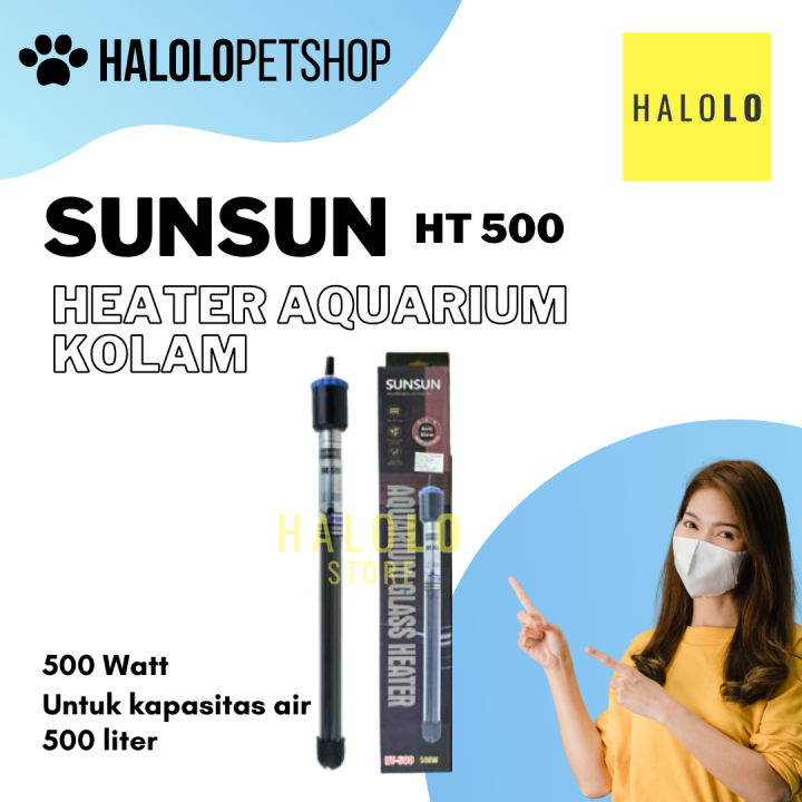 SUNSUN Pemanas Air Akuarium Heater HT 500 WATT Aquarium Aquascape ...