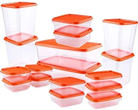 17 Pcs Red Food Container | Lazada PH
