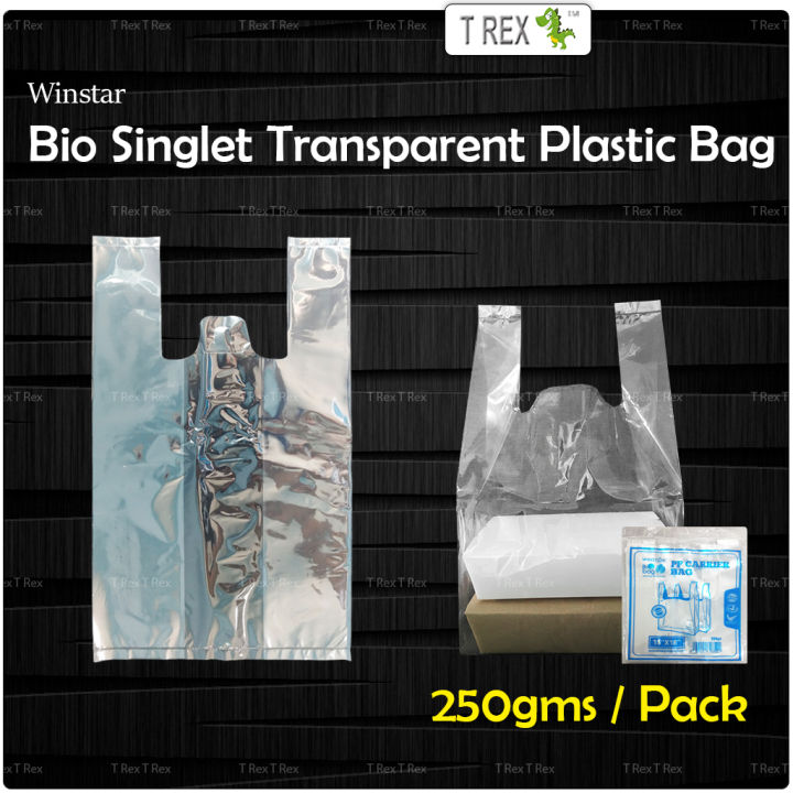 Winstar 250g PP Bio Singlet Plastic Bag / Transparent Carrier Bag ...
