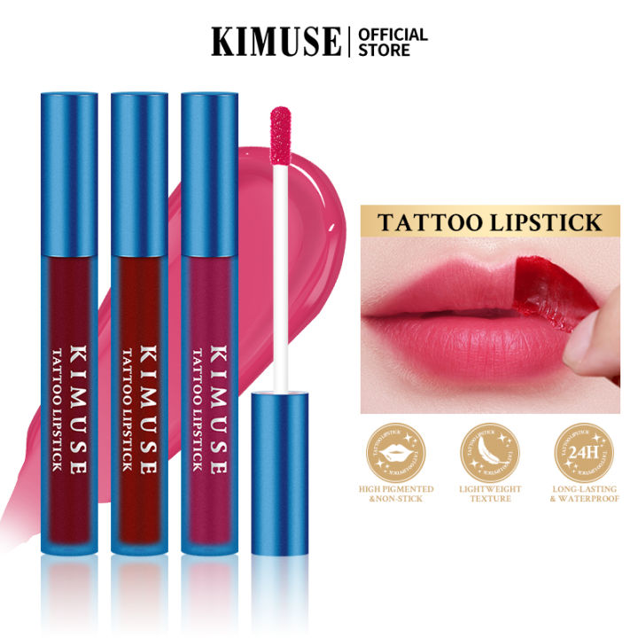 KIMUSE Peel Off Lip Stain Tattoo Lipstick Long-lasting and Waterproof ...