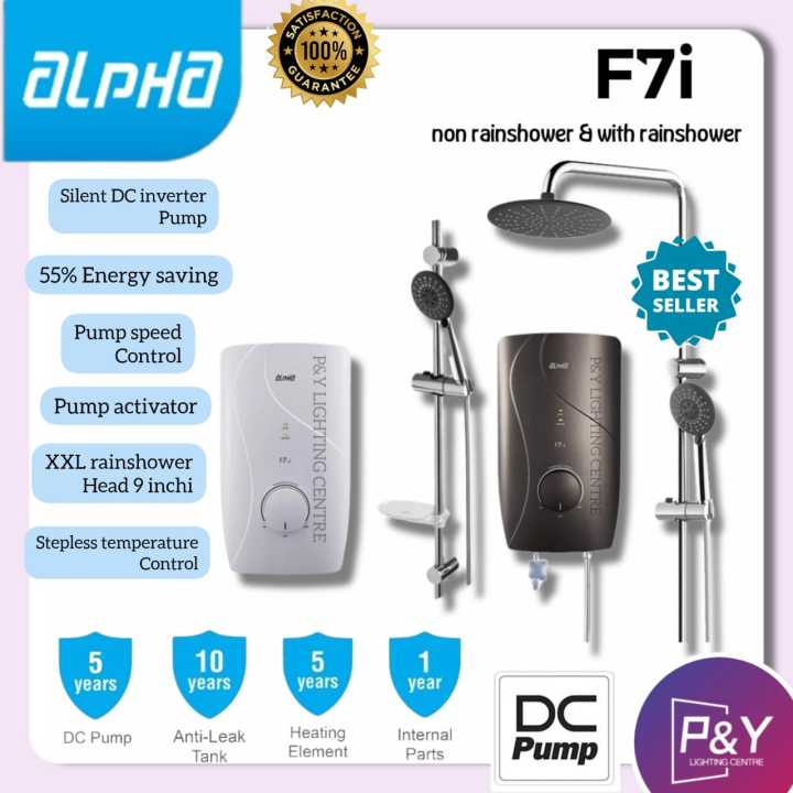 NEW ALPHA - F7 i Instant Water Heater (DC Pump) | Lazada