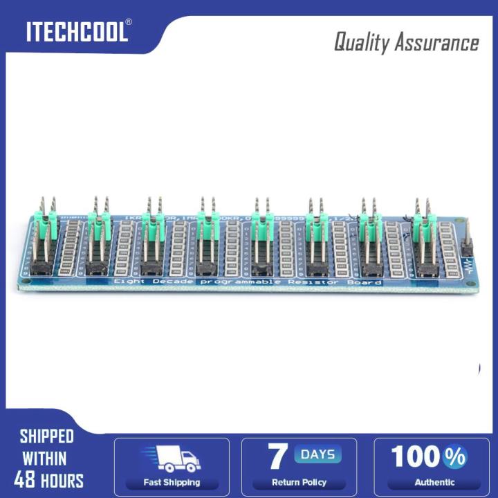 【Original】8 Decade Resistor Board 1R-9999999R Programmable 0.1R SMD ...