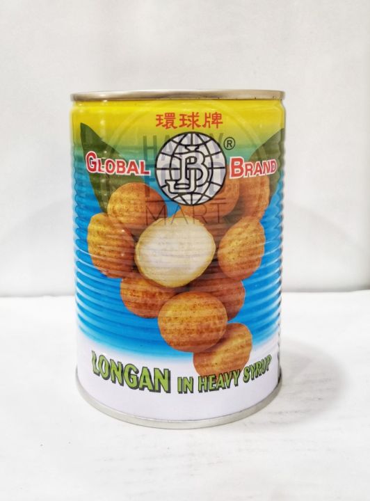 GLOBAL BRAND LONGAN IN HEAVY SYRUP 565G/ KELENGKENG LONGAN KALENG ...