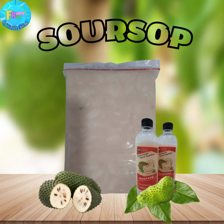 Frozen Soursop Pulp Puree / Isi Puri Durian Belanda Sejuk Beku | Lazada