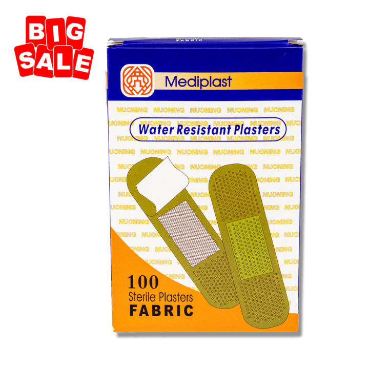 Mediplast BAND AID x100pcs PLASTERS 1 BOX Water Resistant Band Aid ...
