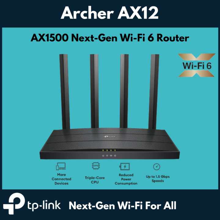 TP-Link Archer AX12 AX1500 Wi-Fi 6 Router | Lazada PH