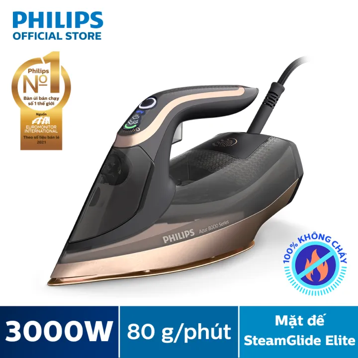 Bàn Ủi Hơi Nước Philips DST8041/80 Azure 8000 Series - Công Suất Mạnh ...