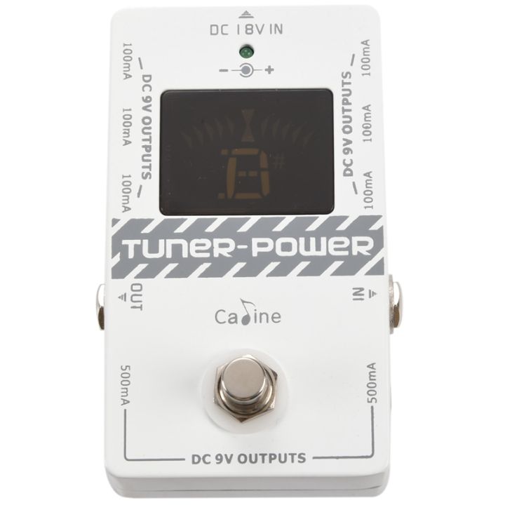 Caline Cp-09 2-In-1 Tuner and Power Supply True Bypass for Dc 9V ...