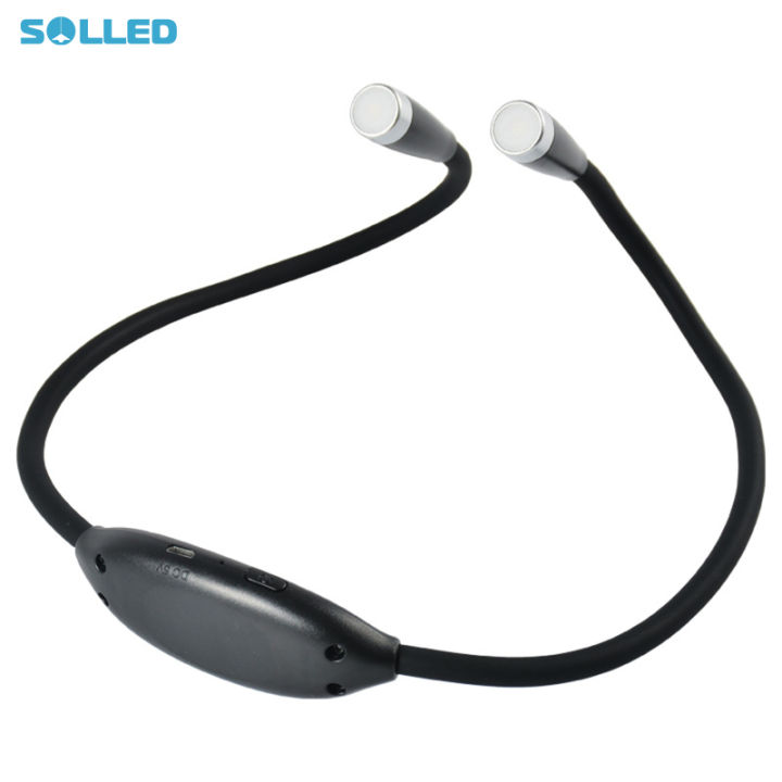 SOLLED Led คอไฟอ่านหนังสือ3ความสว่างปรับคืนวิ่งโคมไฟสำหรับการอ่านถัก ...